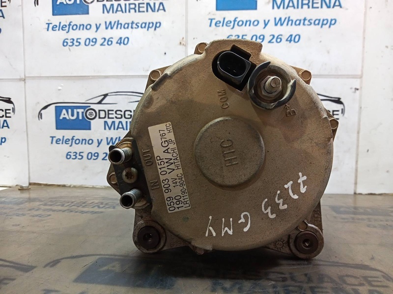ALTERNADOR VOLKSWAGEN TOUAREG (7L6) 3.0 V6 TDI DPF | 0.06 ...