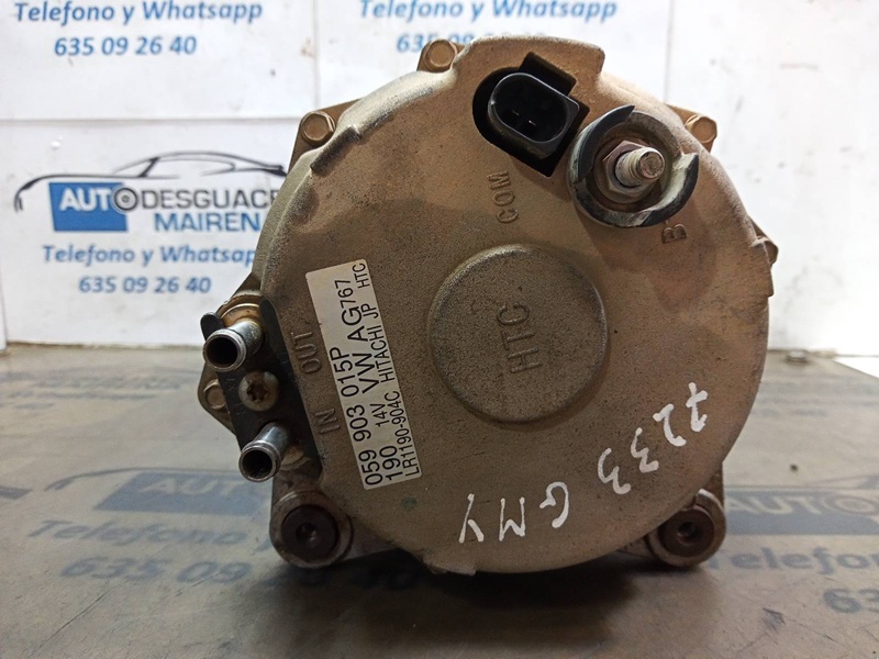 ALTERNADOR VOLKSWAGEN TOUAREG (7L6) 3.0 V6 TDI DPF | 0.06 ...