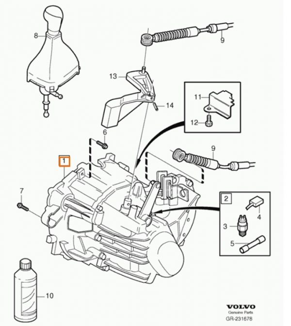 CAJA CAMBIOS VOLVO V70 FAMILIAR 2.5 D | 01.00 - 12.00 36050403 ...